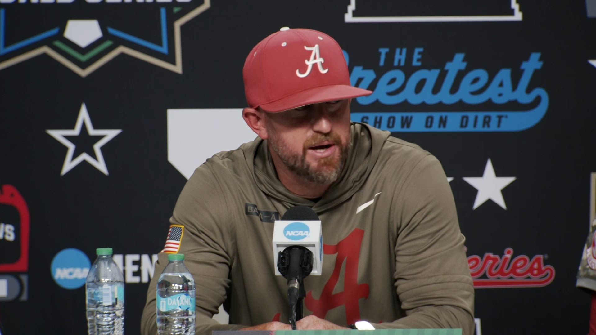 Rob Vaughn's opening statement after Alabama lost to Texas in the CWS