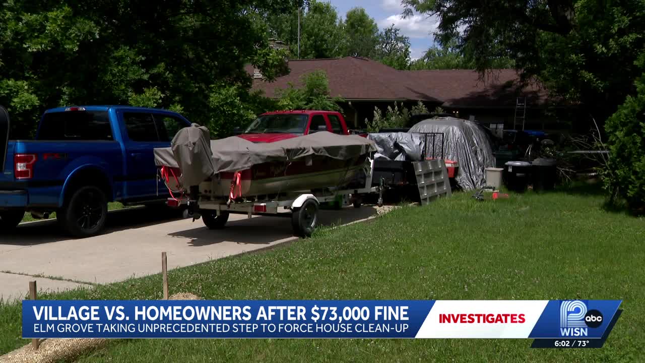 Elm Grove sues homeowners over abandoned vehicles and property cleanup