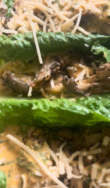 Crispy air fried oyster mushroom boats easy recipe