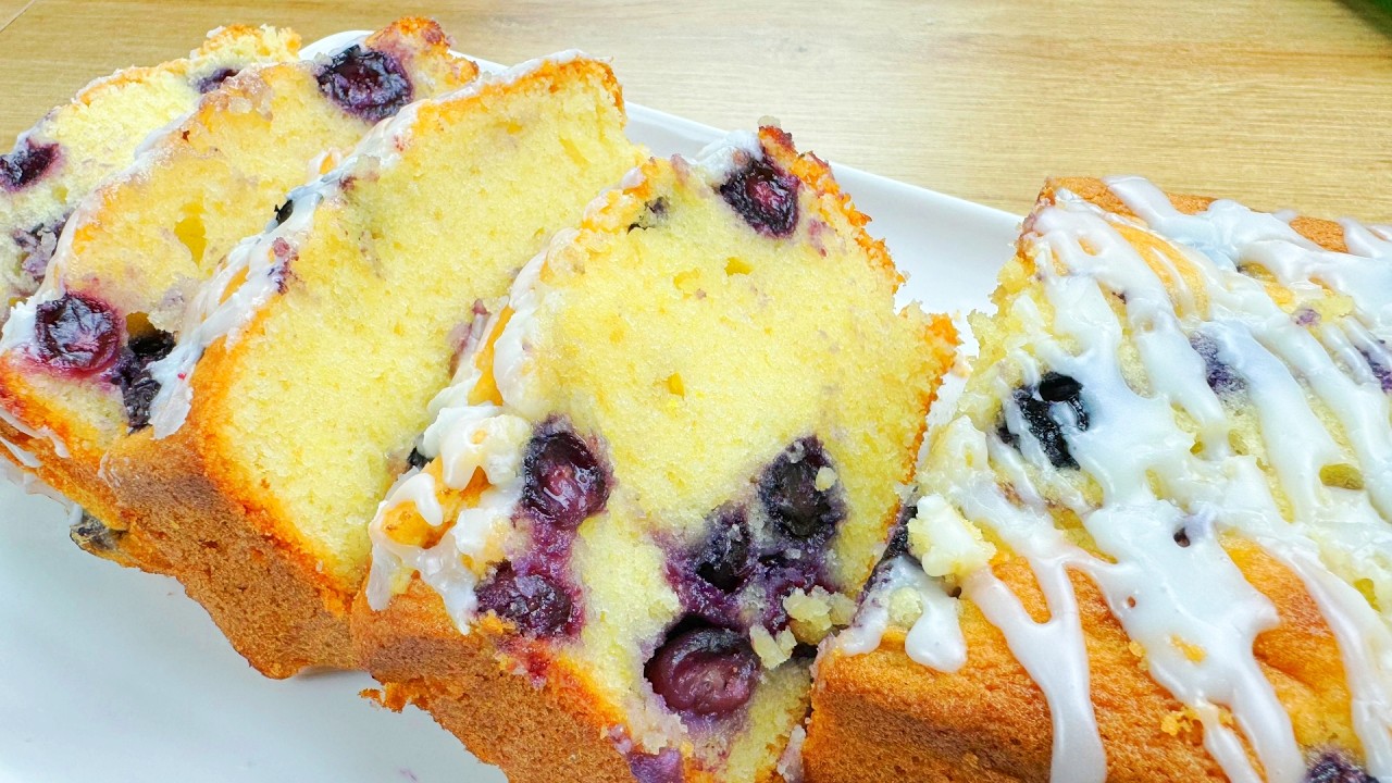 Lemon blueberry cake easy recipe quick and delicious