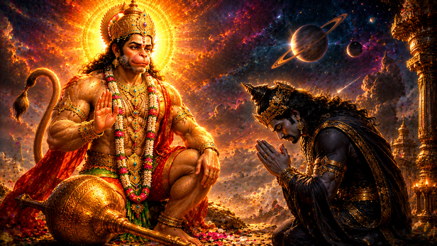 Why Shani Dev regretted challenging Hanuman Ji