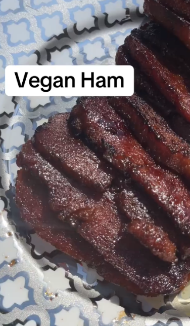 Vegan ham savory smoky and surprisingly delicious