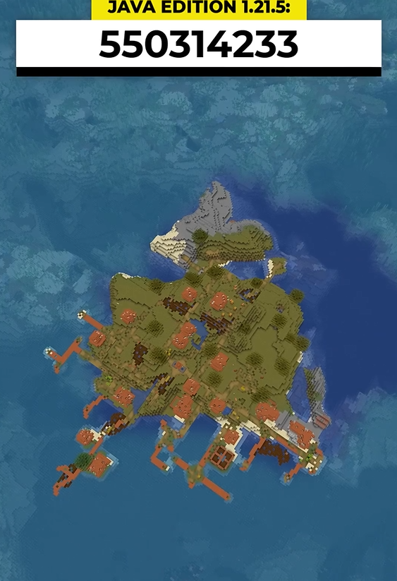 Minecraft abandoned savanna village island seed: Survival exploration