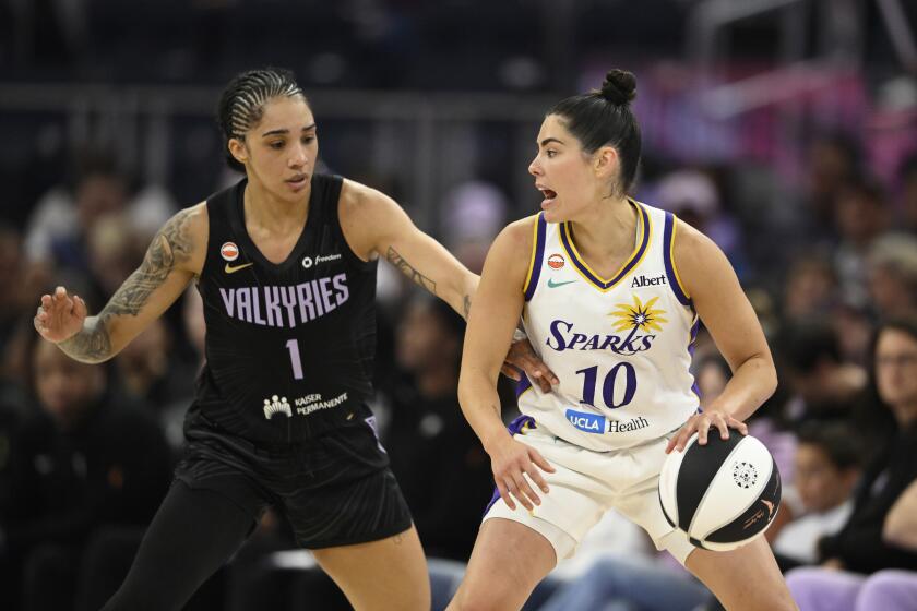 Kelsey Plum held to season-low nine points in Sparks' loss to Valkyries