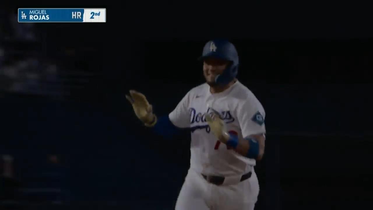 Miguel Rojas' pinch-hit HR lifts the Dodgers to a 4-3 victory over the Rays