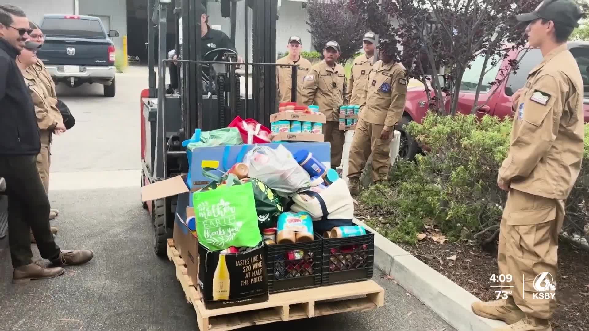 Grizzly Youth Academy cadets collect record peanut butter donation