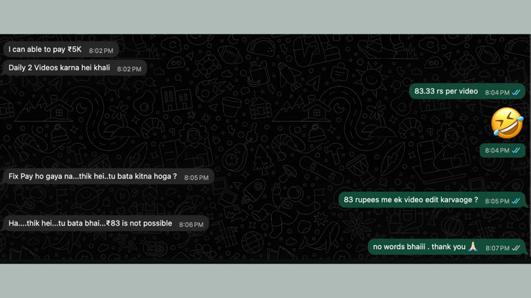 ₹83.33 per video? Founder's viral post exposes shocking client offer ...