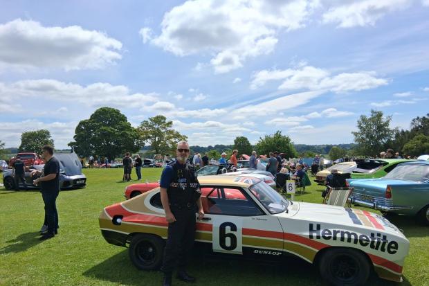 Thames Valley Police neighbourhood officers attend Churchill car show