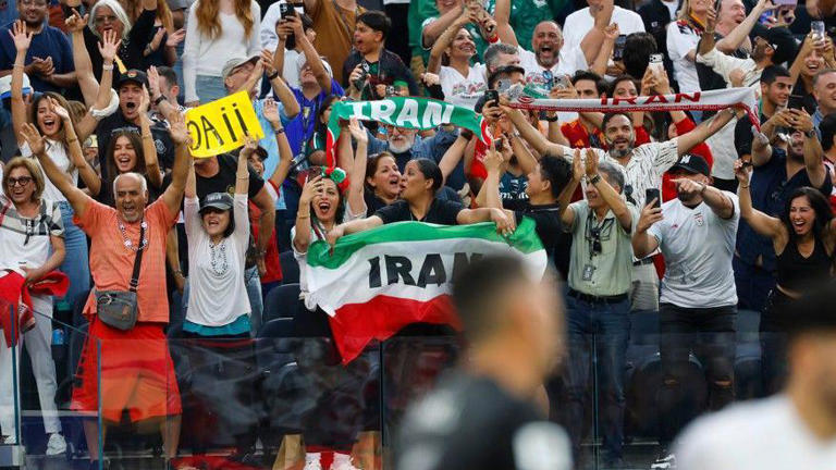 Iran v Iran in the stands as politics and football intertwine