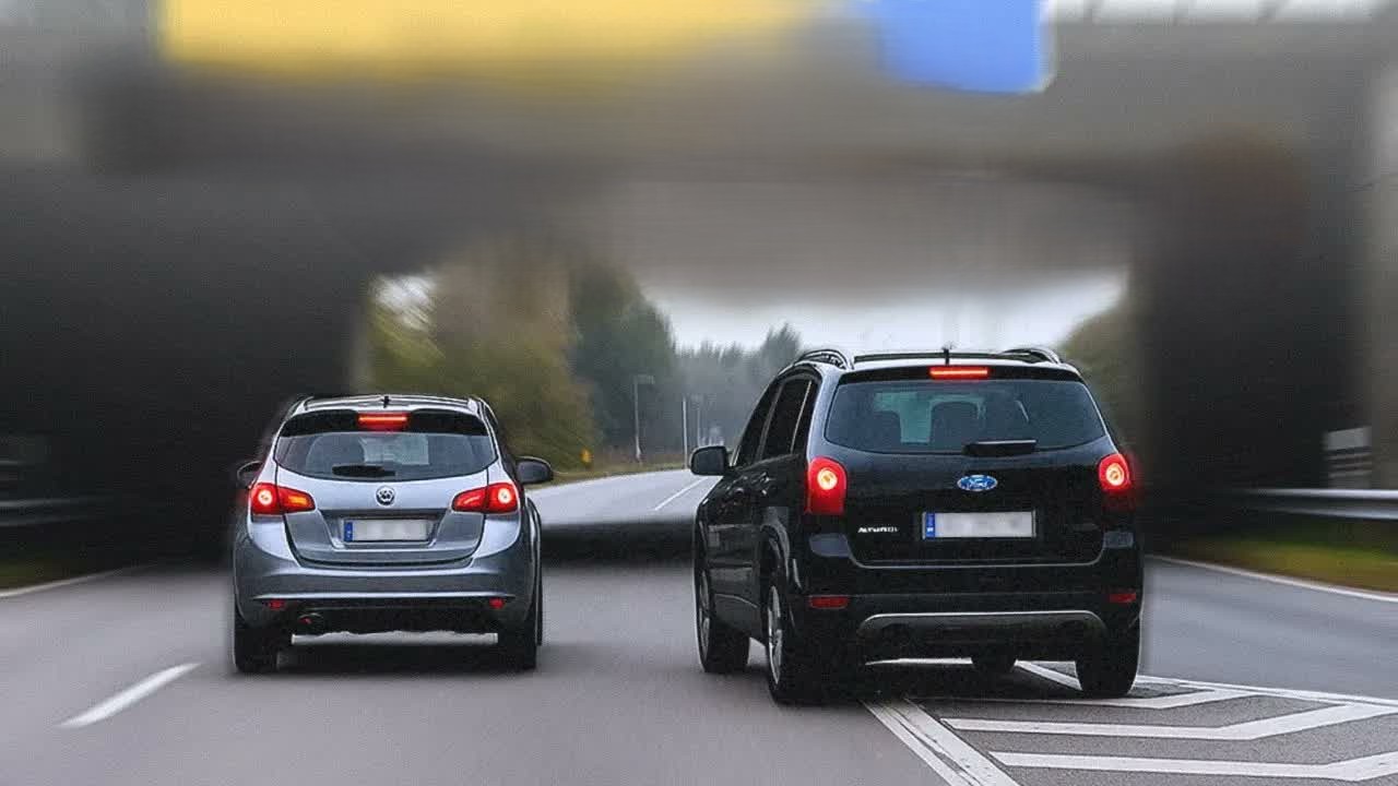 Sekunden vor der Katastrophe – rücksichtsloses Duell bei hohem Tempo