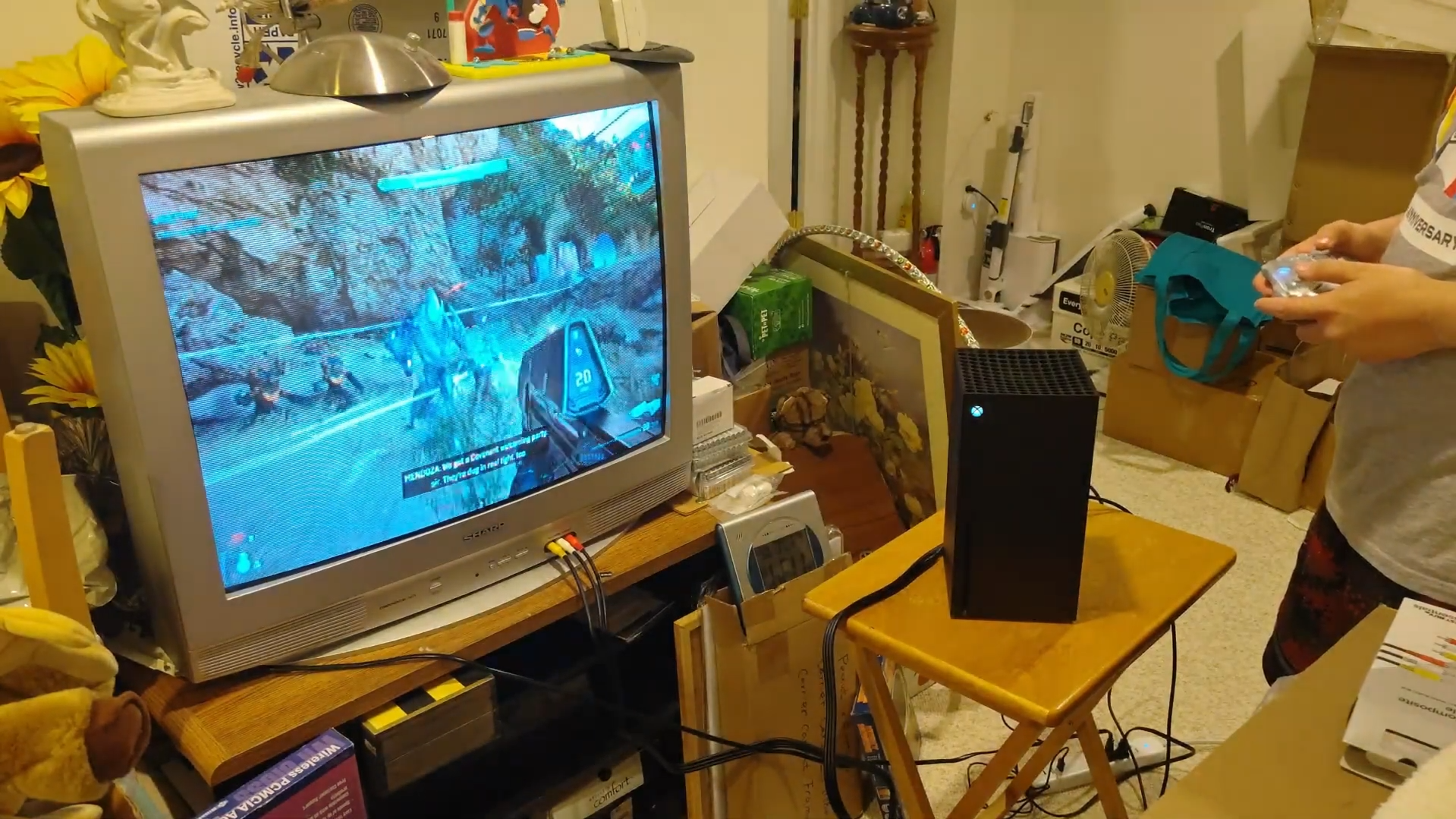 Playing Halo Campaign Evolved On A CRT TV