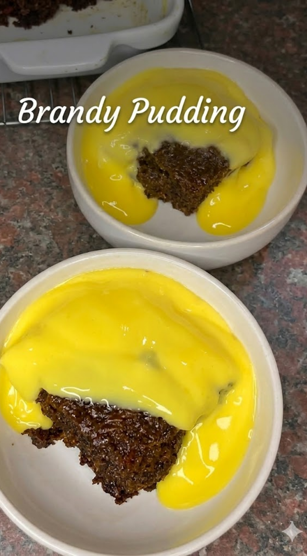 Classic brandy pudding dessert recipe