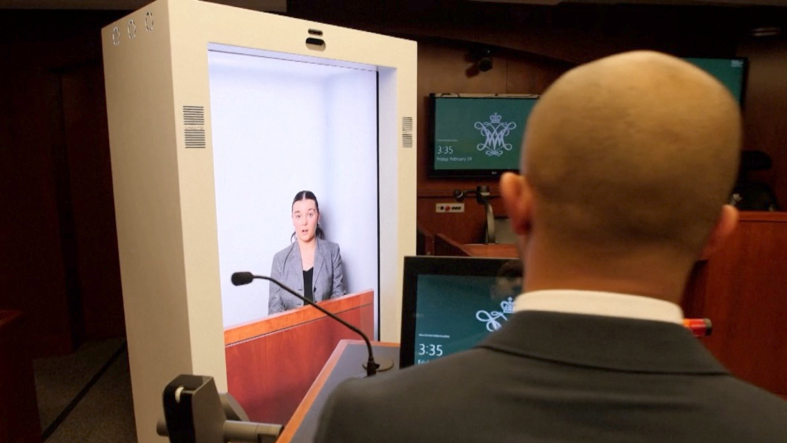 Hologram witnesses may soon testify in court