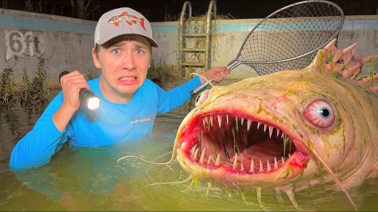I found a prehistoric fish gang living in an abandoned pool