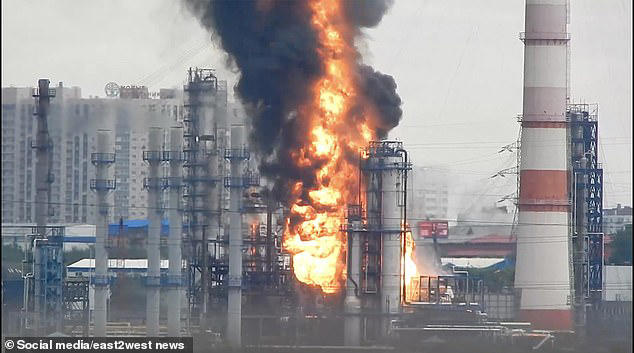 Humiliation for Putin as Ukrainian drones strike Moscow's main oil ...