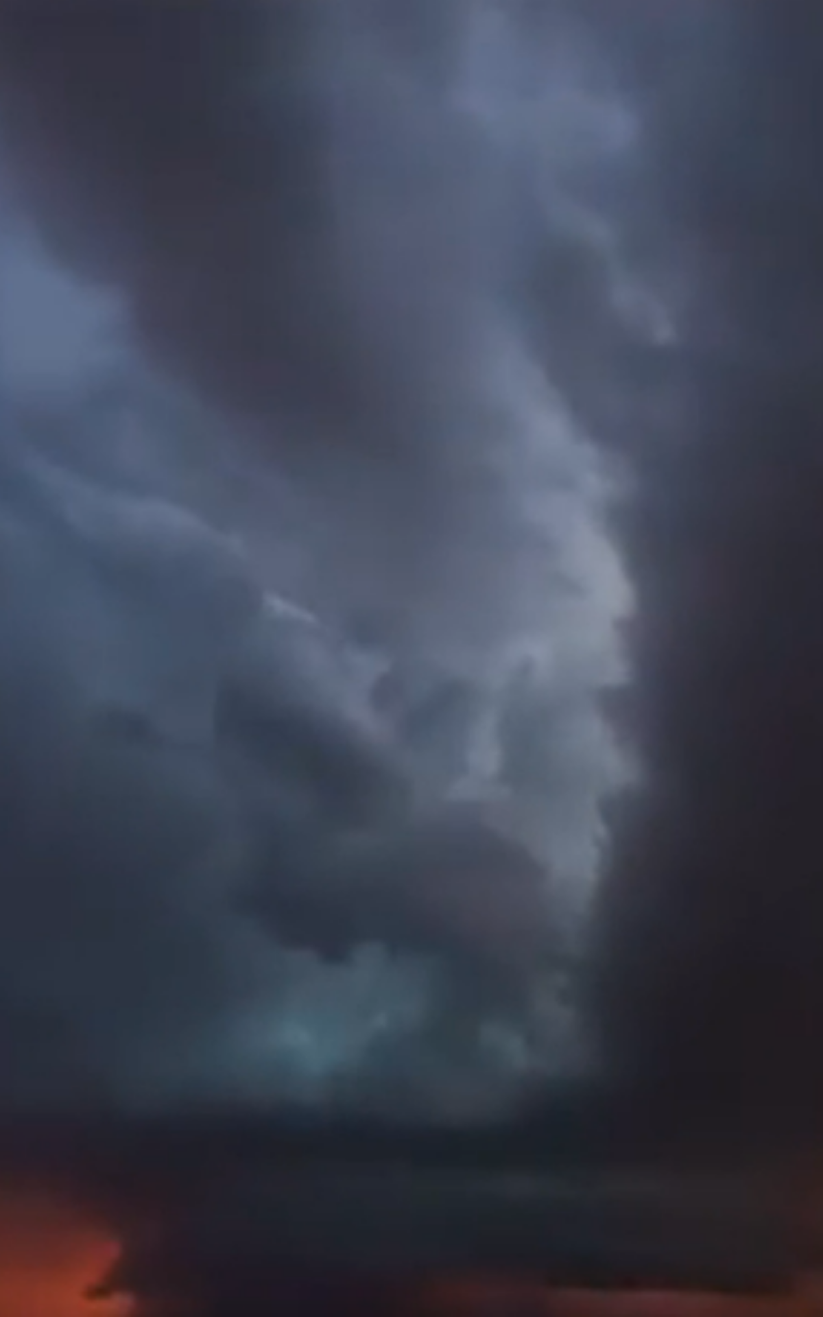 Surreal stormscape in Bledsoe, Texas: Lightning and changing skies