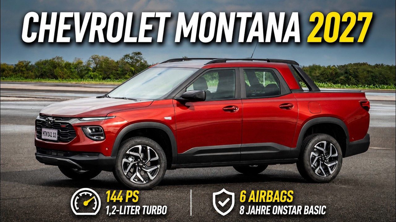 2027 Chevrolet Montana Pick-up startet mit neuer Ausstattung und 144 PS