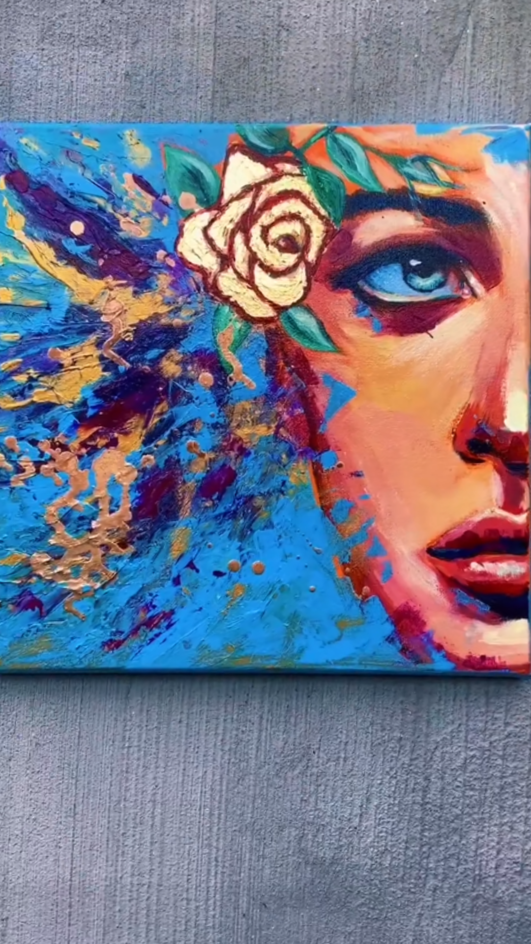 Her eyes say everything: deep and thought-provoking art