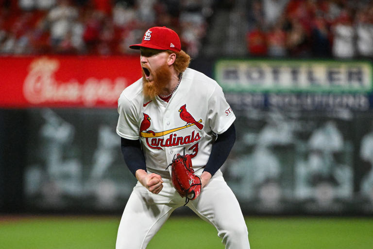 Cardinals' Dustin May hits milestones in complete-game shutout win