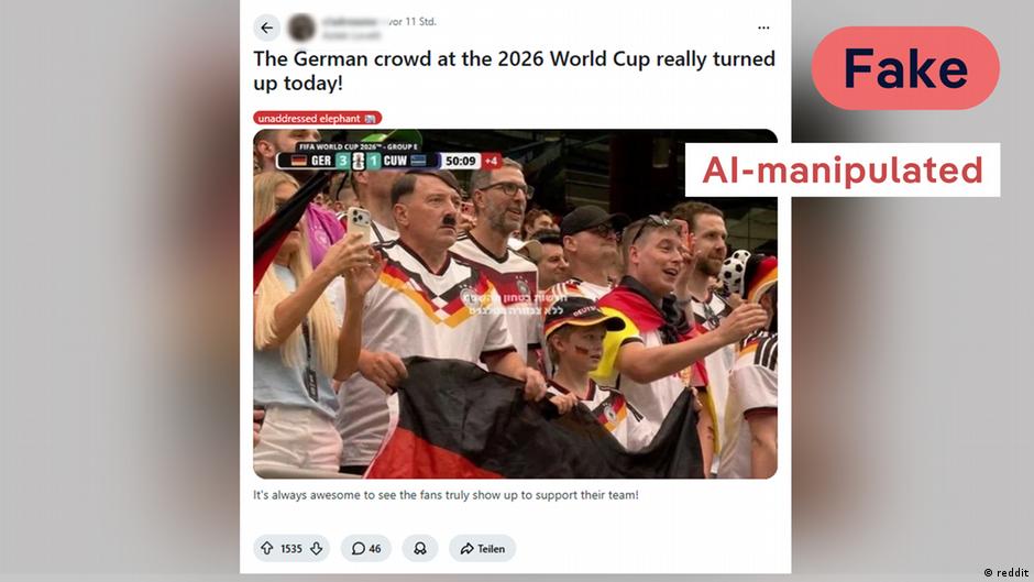 Fact check: A Hitler lookalike at Germany's World Cup match?