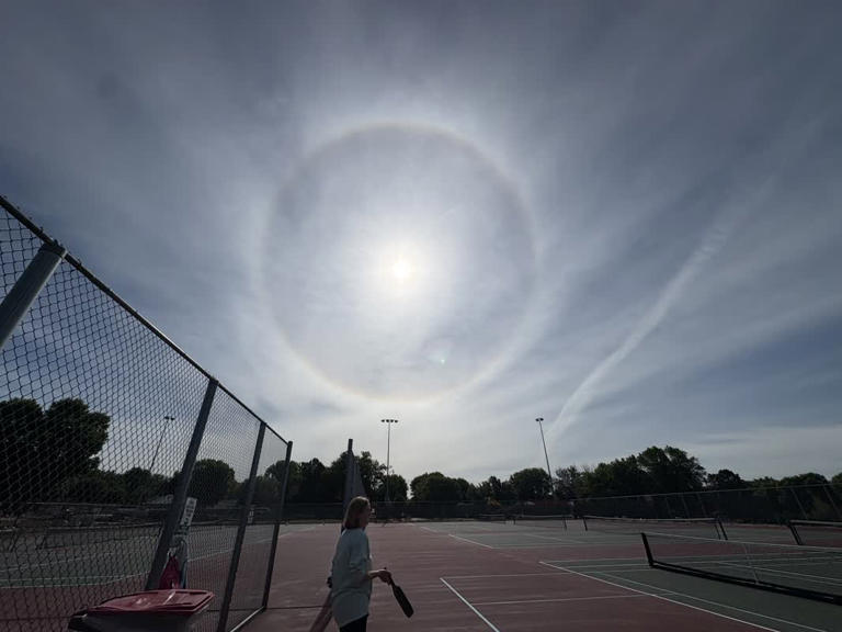 Photos: Rainbows on display Monday night