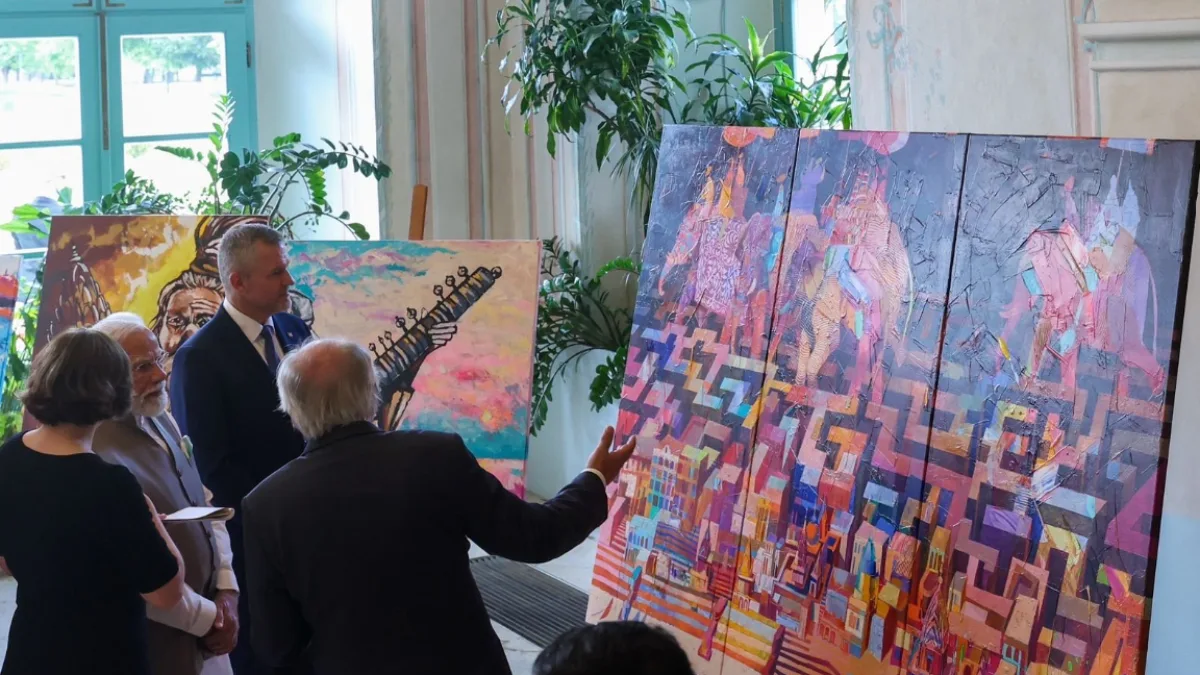 Banaras connect in Bratislava: PM Modi lauds Varanasi-themed exhibition ...