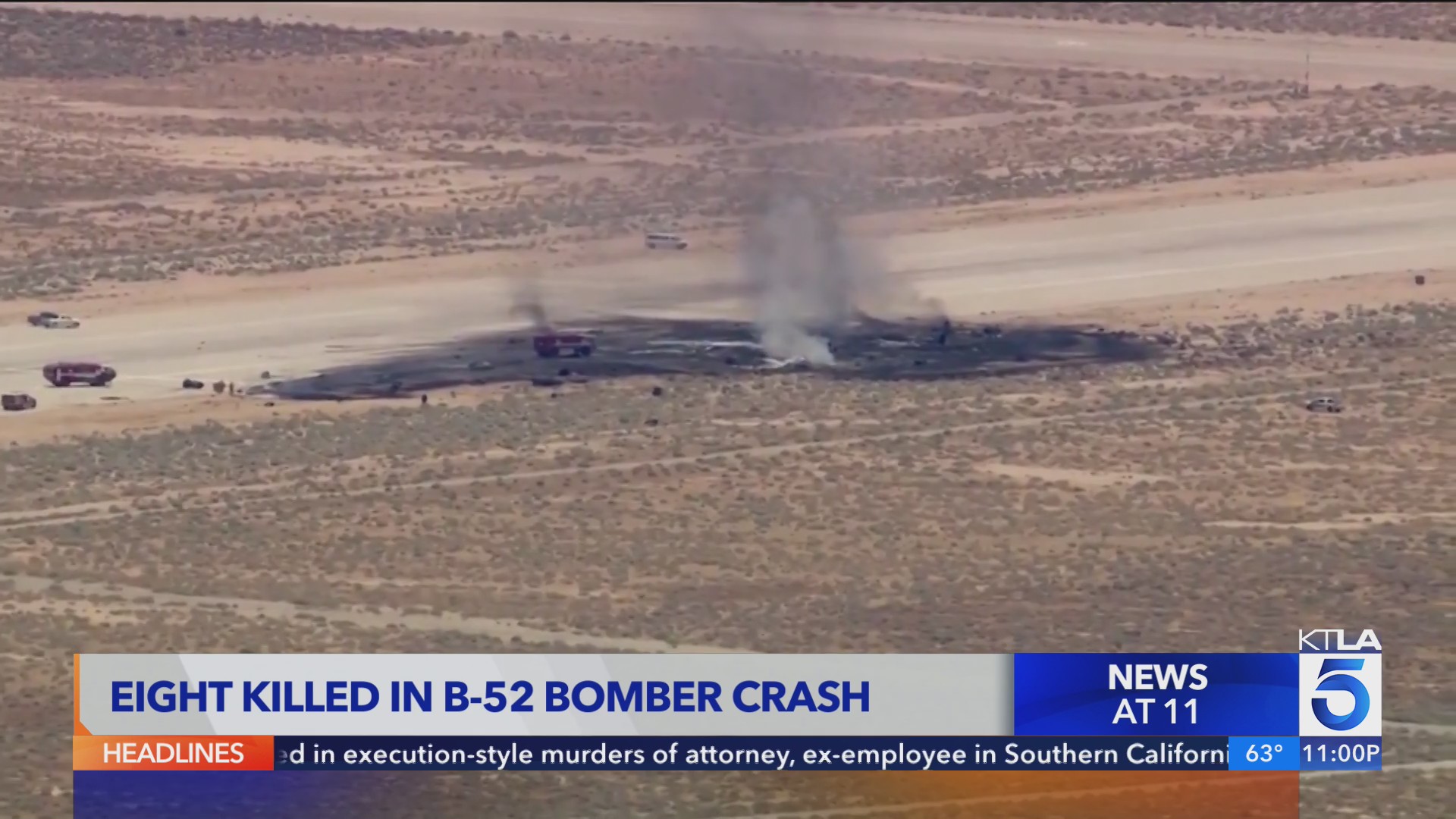 8 killed in B-52 bomber crash at Edwards Air Force Base