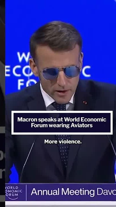 Macron's bold statement at Davos: "More than 60 wars in 2024!"