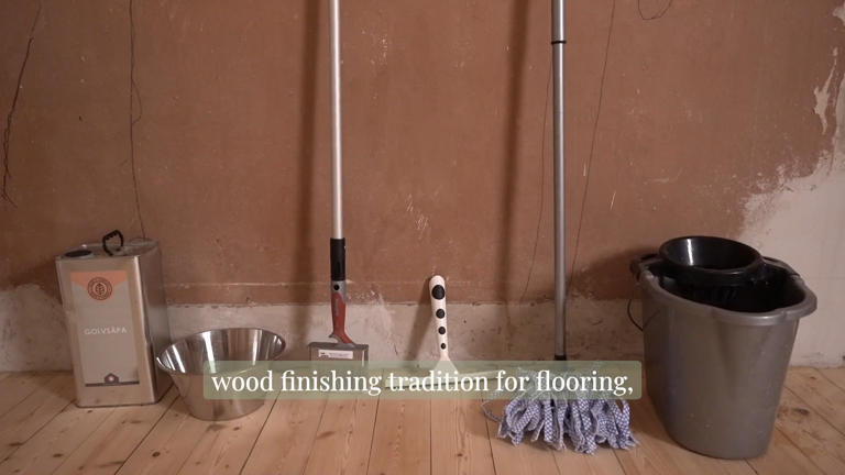 I finished my restored floors using a traditional Scandinavian technique
