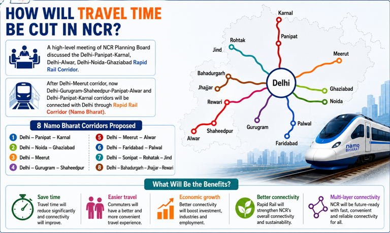 Delhi to Gurugram, Panipat, Alwar, Meerut in 30 minutes! 8 new ...