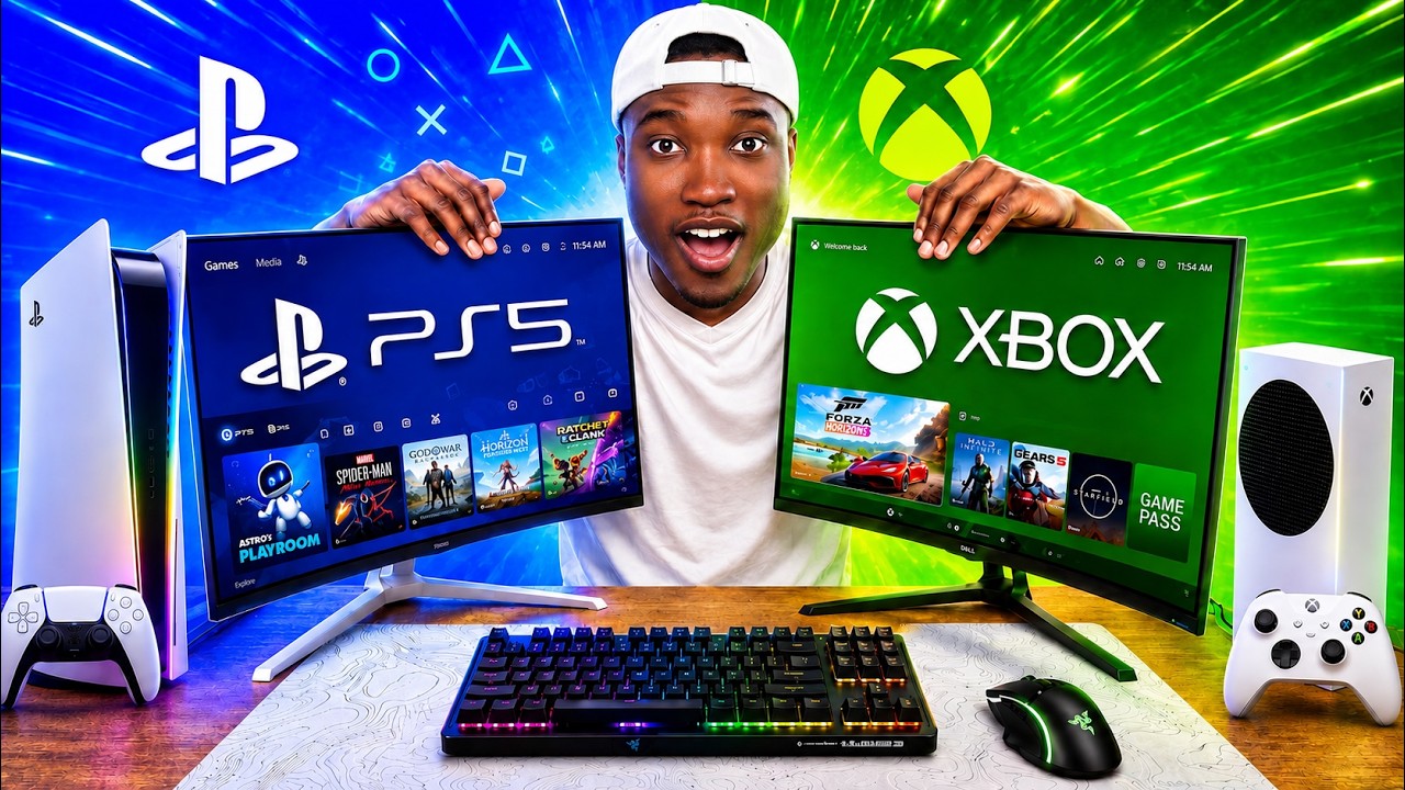 Which gaming setup looks better