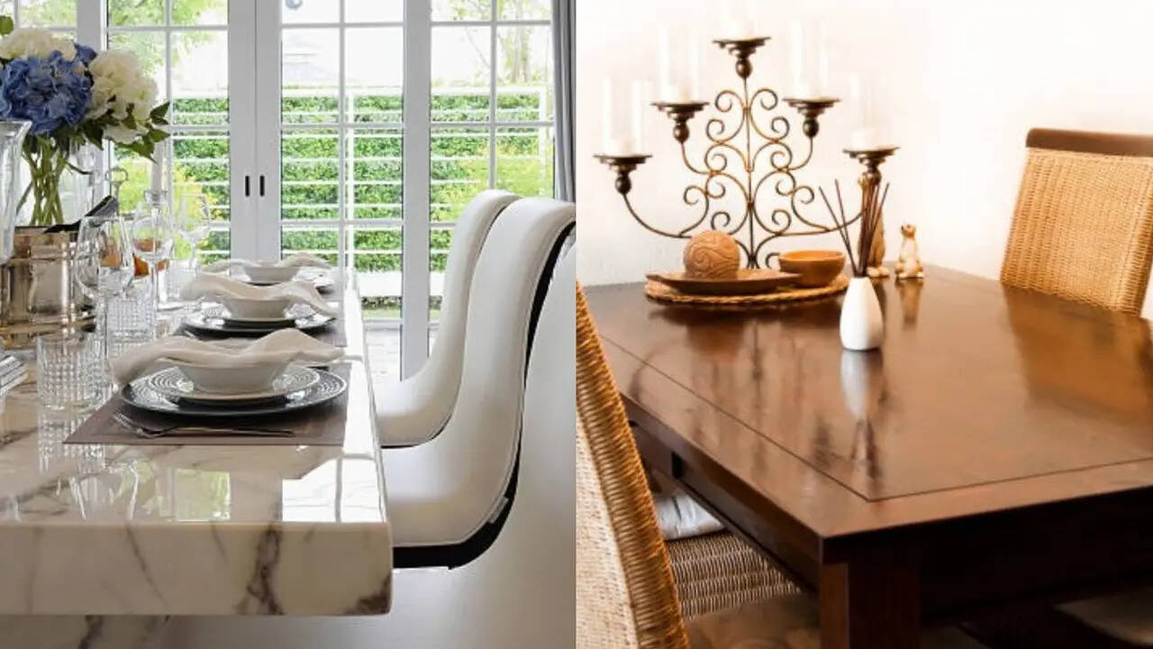 Marble vs solid wood dining table: 7 differences every homeowner should ...