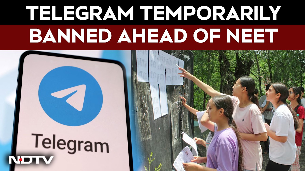 Temporary ban on Telegram in move to curb paper leak ahead of NEET exam