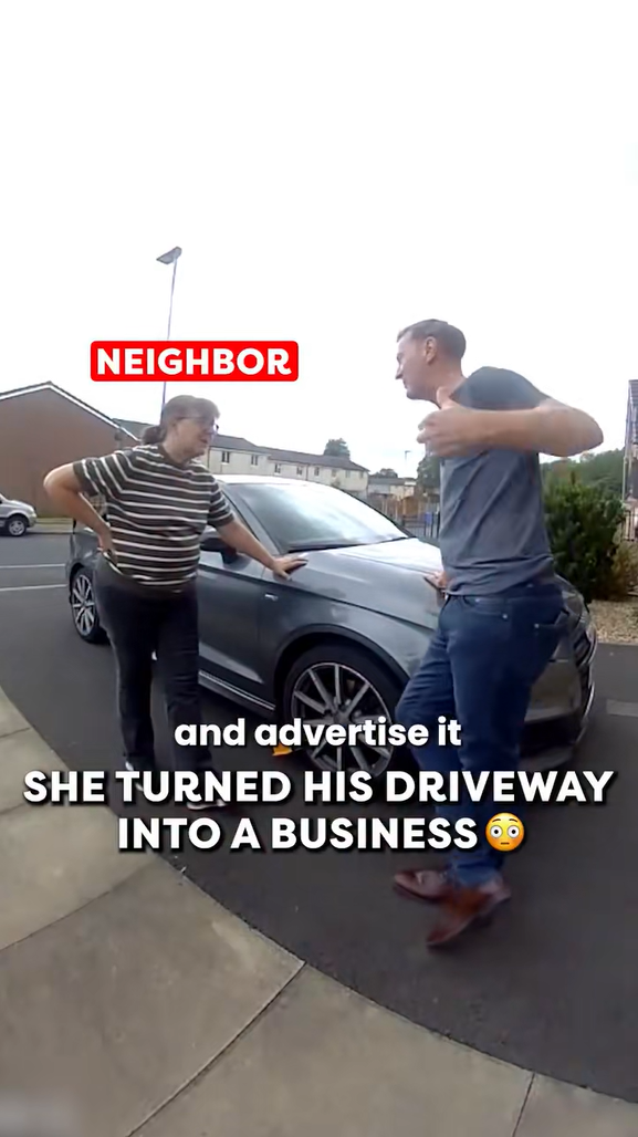 She turned his driveway into a business