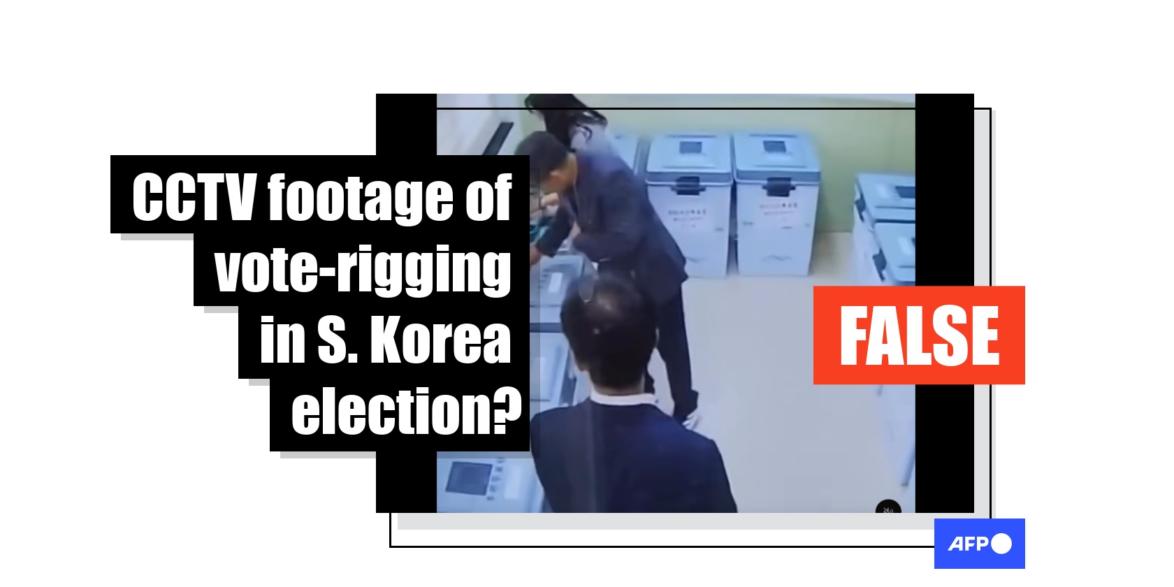 Clip of S Korean poll worker sealing ballot box misrepresented as fraud