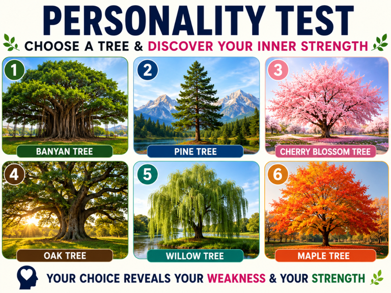 Personality test: Choose a tree to know your mental weakness - check ...