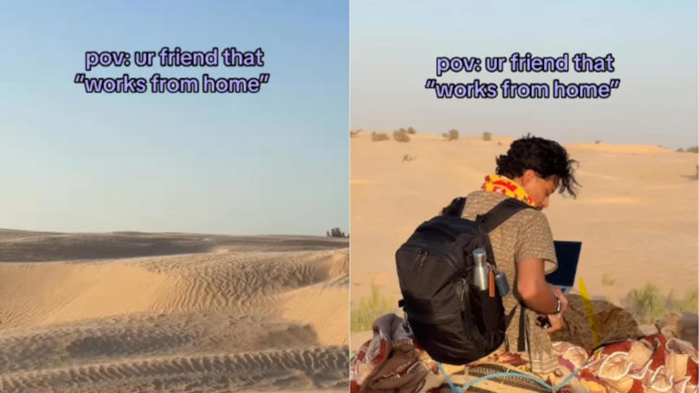 'Bro is taking meetings from Sahara Desert': Man takes Zoom call on ...
