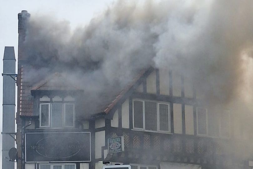 First Hounslow restaurant fire photos show massive column of smoke