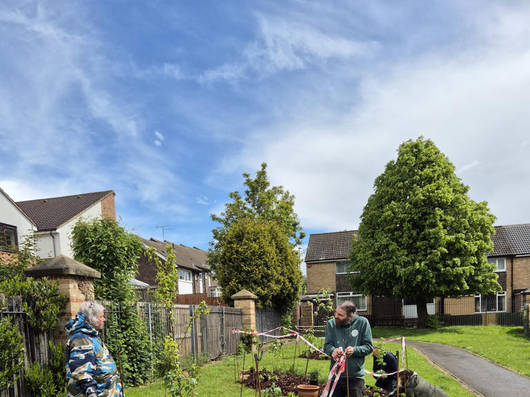Volunteers build wildlife friendly garden in Lower Wortley