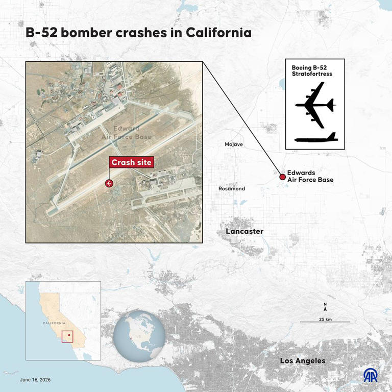 8 dead after B-52 bomber crashes 'immediately' following takeoff and ...