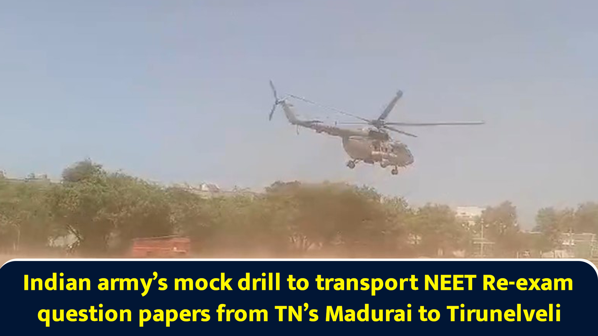 Indian Army’s mock drill to transport NEET re-exam question papers from ...