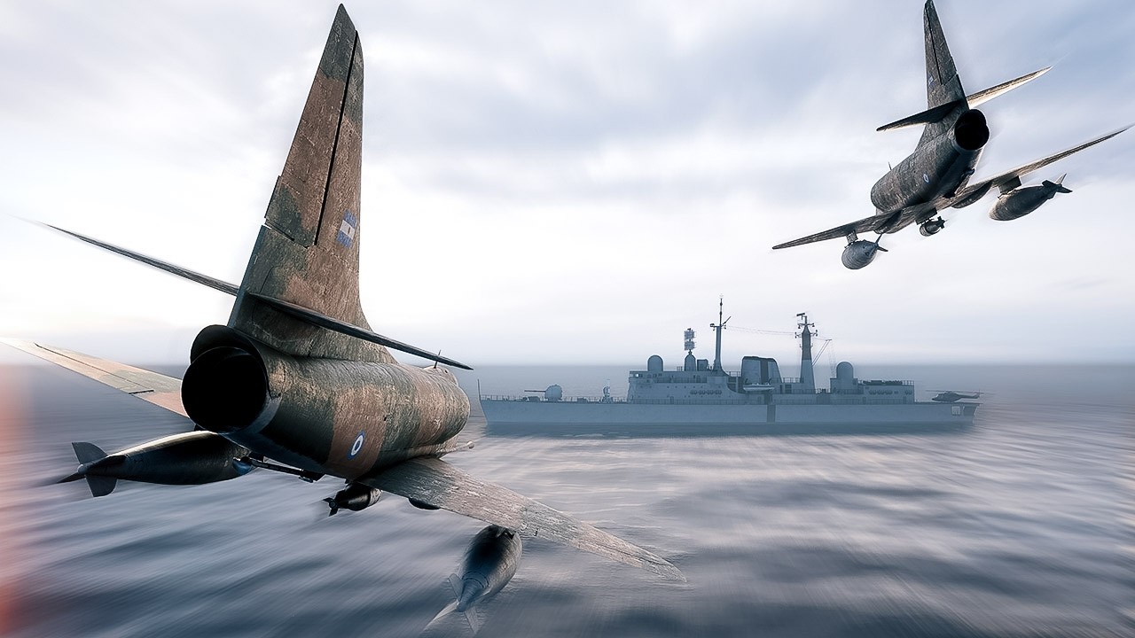 Schau, wie eine kleine Gruppe von Piloten Großbritanniens Kriegsschiffe ...