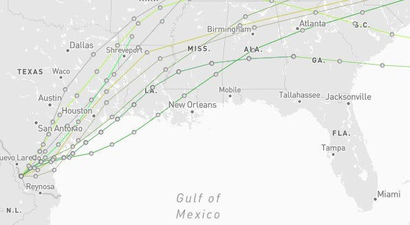 See latest spaghetti models, track potential tropical cyclone one