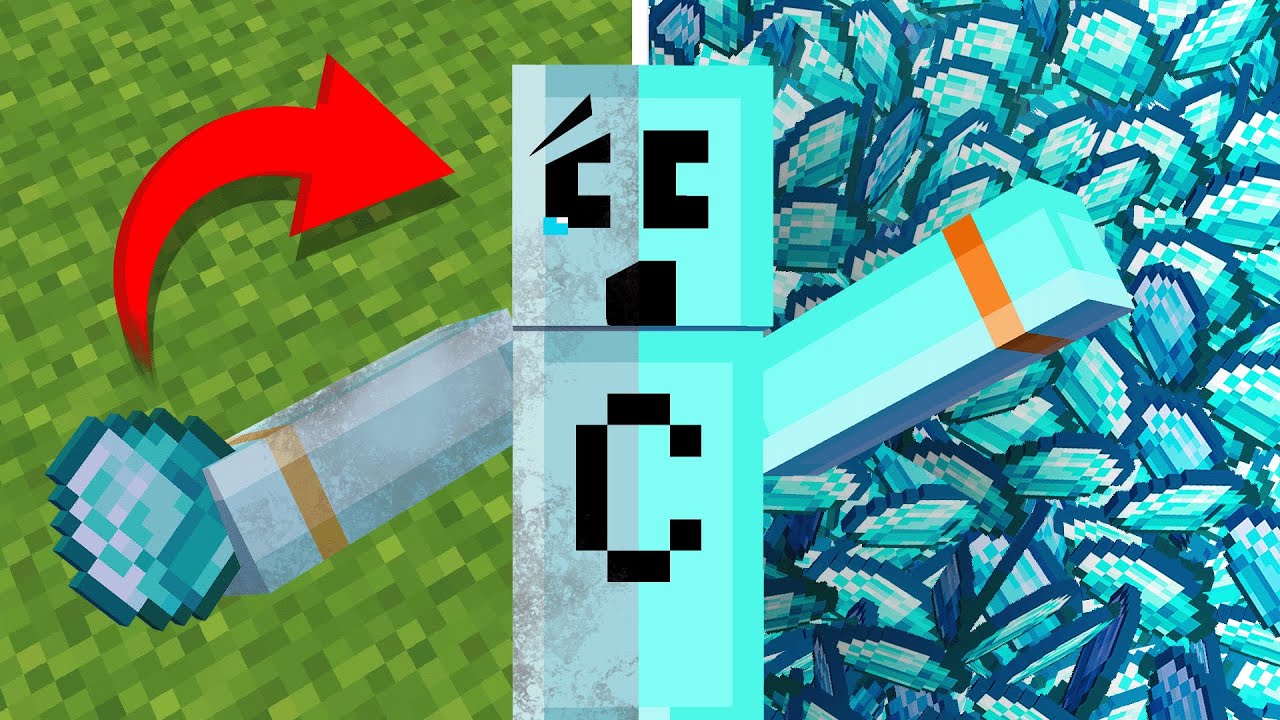 Collecting one billion diamonds to become the richest Minecraft player