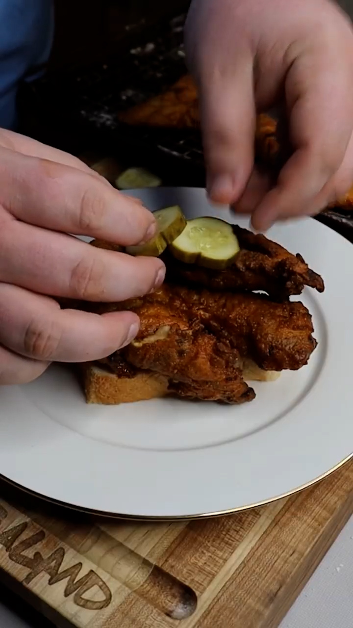 Spicy Nashville hot chicken tenders