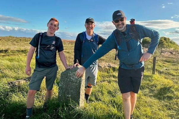 Trio from Cayton, near Scarborough, complete Lyke Wake Walk for Heart ...