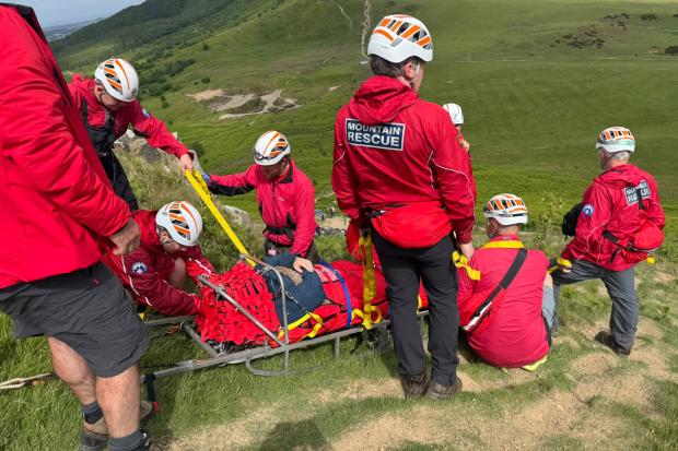 Walker stretchered off Roseberry Topping in two-hour rescue operation ...