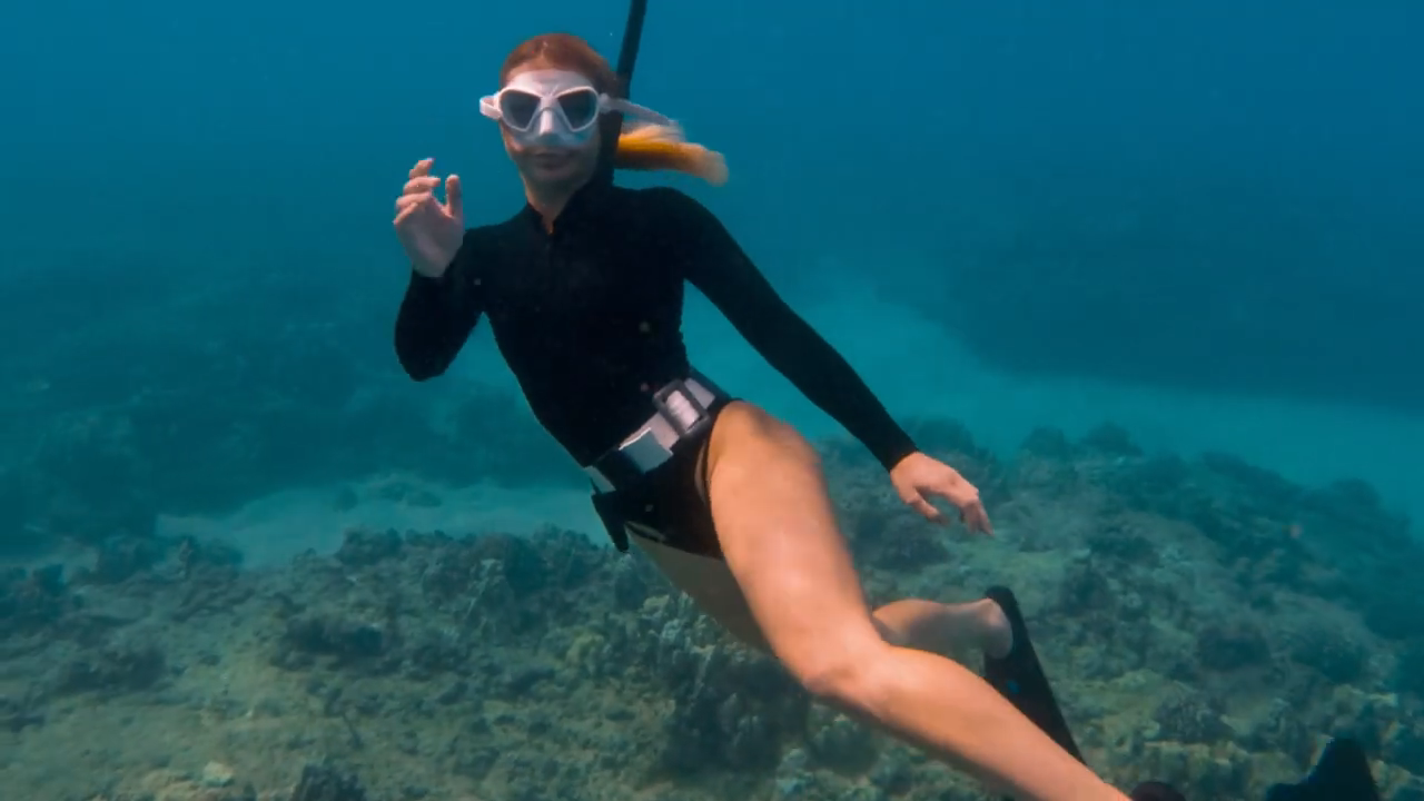 She almost didn’t make it - what happened underwater is hard to watch