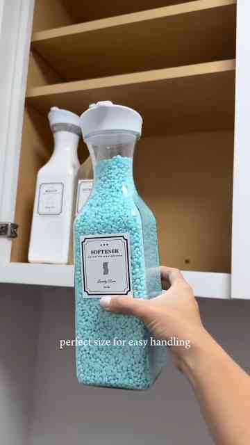 Space saving laundry containers for easy organization