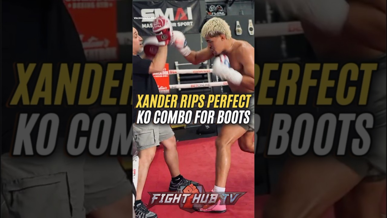 Xander Zayas demonstrates his strategy to knock out Jaron Ennis
